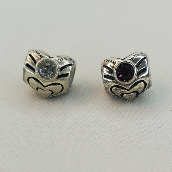 Chamilia | Jewelry | Chamilia Heart Shaped Beads | Poshmark